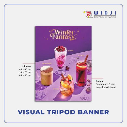Jual Print/Cetak Layar/Tampilan/Visual Tripod Banner Foamboard ...