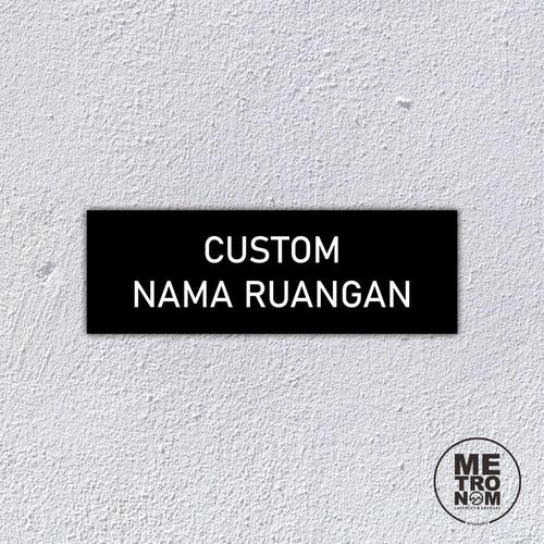 Jual Custom Sign Board Nama Ruangan Akrilik Print Papan Nama Ruang ...
