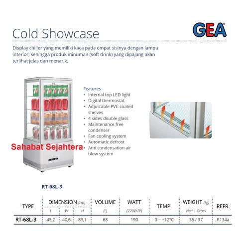 Jual Cold Showcase GEA RT-68L-3 Display Chiller Pemajang Minuman ...