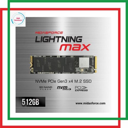Jual NVMe 512GB MIDASFORCE LIGHTNING MAX SSD NVMe M.2 PCIe Gen3 x4 ...