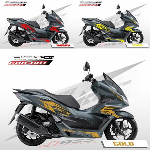 Jual STICKER CUTTING PCX 160 NEW / STIKER STRIPPING HONDA PCX - Merah ...