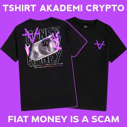 Jual TSHIRT KAOS AKADEMI CRYPTO FIAT IS SCAM / COTTON COMBED 24S ...
