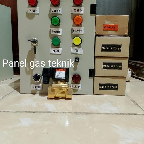 Jual Panel gas detector 3 zone+selenoid E gas 3/4"+3 detector sinwoo ...