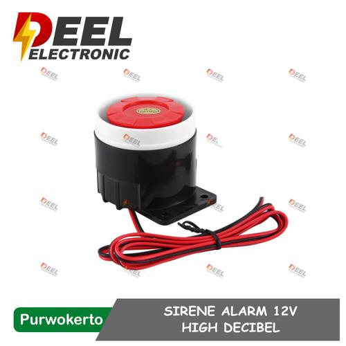 Jual SIRENE ALARM 12V HIGH DECIBEL ACTIVE BUZZER HORN SECURITY SAFETY SIREN - With Jack 3.5mm ...