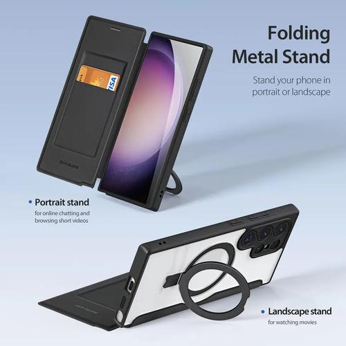 Jual Casing Samsung Galaxy S24 Ultra Plus 5G Ring Case Magsafe Stand ...