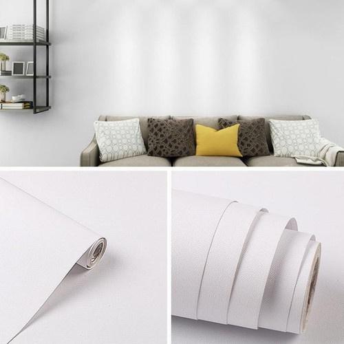 Jual Wallpaper Warna Putih Polos Wallpaper Dinding Putih Polos 10 Meter ...