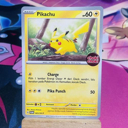 Jual Pikachu choki choki promo 065/sv-p pokemon kartu indonesia - Kota ...