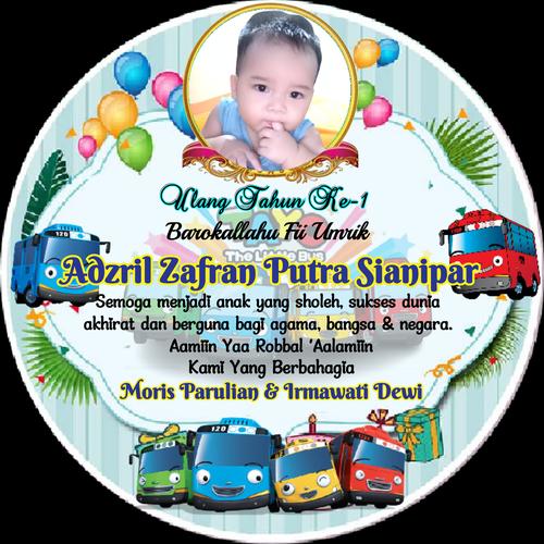 Jual STIKER LABEL NASI BOX ACARA KELAHIRAN KHITANAN ULANG TAHUN TEMA ...