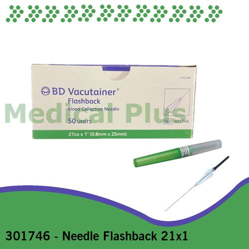 Jual Needle Flashback 21 GA / BD Vacutainer Blood Colection Needle 21G ...