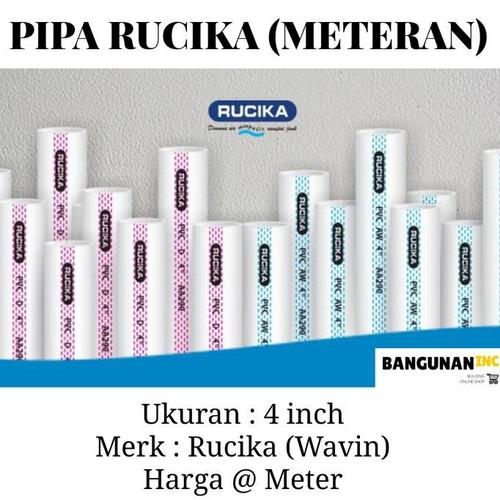 Jual PIPA RUCIKA 4 INCH - PIPA 4 INCH - PIPA PVC - PRALON AIR - Kota ...