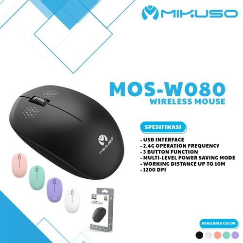 Jual Mikuso MOS-W018 Wireless Mouse - Putih - Kota Kendari - DMC ...