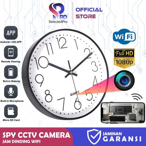 Promo Kamera CCTV Jam Dinding IP Camera Wifi Wall Clock Wireless Hidden ...