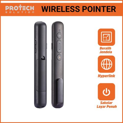 Jual PROTECH Laser Pointer Pen Pointer Presentasi Wireless Presenter 2.4GHz - CP18 Li Batt ...