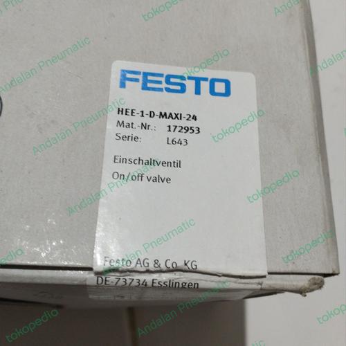 Jual FESTO HEE-1-D-MAXI-24 PNEUMATIC ON/OFF VALVE FESTO HEE-D-MAXI-24 1 ...