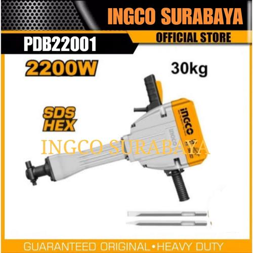 Jual INGCO PDB22001 DEMOLITION JACK HAMMER MESIN BOBOK BETON (30KG, 75J ...