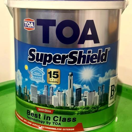 Jual Cat Tembok Exterior Toa Super Shield Semi Gloss Putih 2,5 liter ...