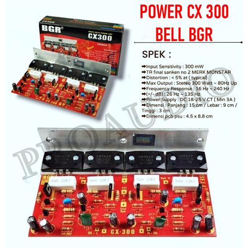 Jual Kit Power Amplifier stereo BELL CX-300 CX300 CX 300 Original ...