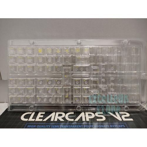 Jual ClearCaps V2 Transparent Keycaps by Press Play - Clear White ...