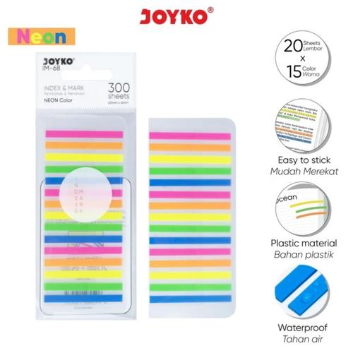 Jual Index Marker / Penanda / Pembatas / Sticky Notes Berwarna Joyko IM ...