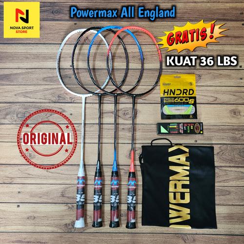 Jual Raket Badminton Powermax All England - White, Paket 1 - Kab ...