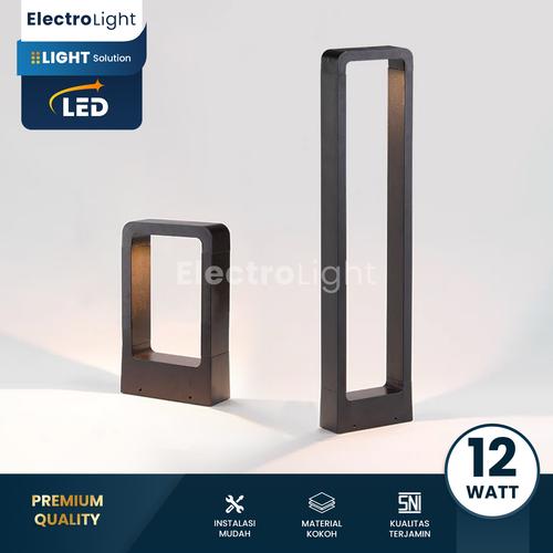 Jual Lampu taman standing kotak LED 12watt aluminium waterproof minimalis - Tinggi 30cm ...