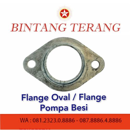 Jual Flange oval besi 1" / Flange Sanyo 1" / Flange Pompa Air 1" - Kota ...