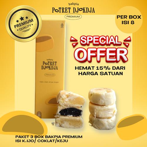 Jual [3 BOX] PAKET 3 BOX BAKPIA POTRET DJOKDJA OLEH OLEH KHAS JOGJA ...