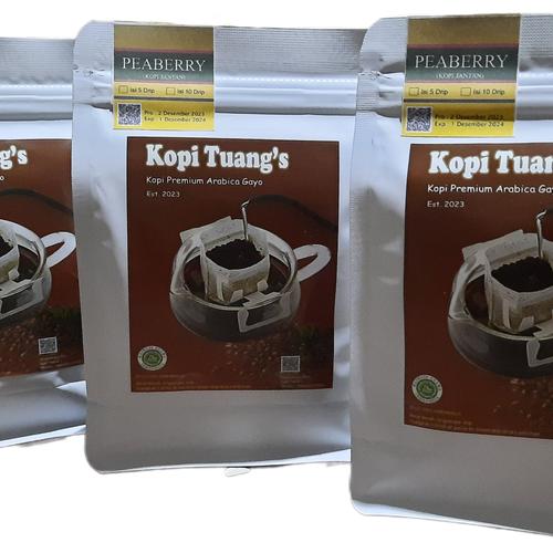 Jual Kopi Tuang's Saset Drip Varian Peaberry Isi 5 saset - Kota Medan ...
