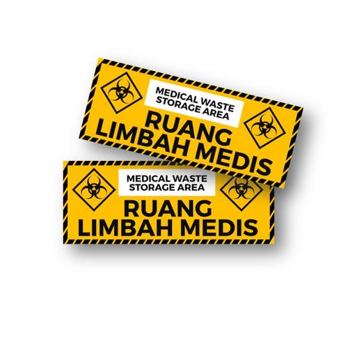 Jual Stiker Untuk Ruangan Limbah Medis | Stiker Ruang Limbah Medis ...