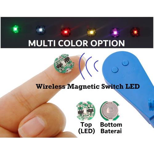 Jual Lampu Single LED 3V Magnet Switch On-Off Wireless Model-Kit Gundam ...