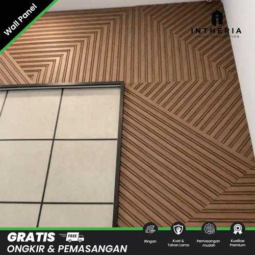 Jual Wall Panel BALIAN Tipe G Rectangle Single Stripe Low Bar - Brown ...