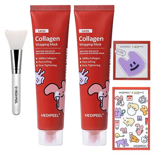 Jual [2 Pcs] Medipeel Red Lacto Collagen Wrapping Mask Medi-Peel Korea ...