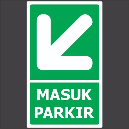 Jual Rambu Parkir Masuk - Biru - Jakarta Barat - Kreeatif Store | Tokopedia