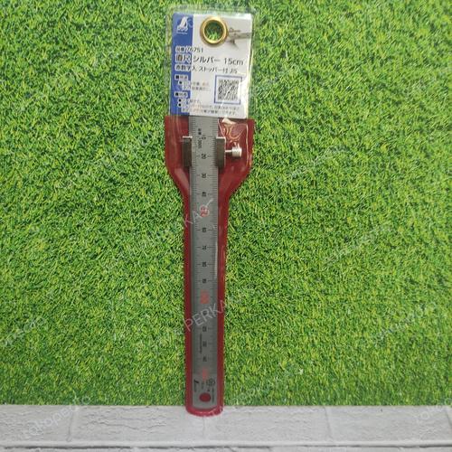 Jual Shinwa 76751 Stopper Penggaris SD-150 + Ruler 15cm Scale 15cm ...
