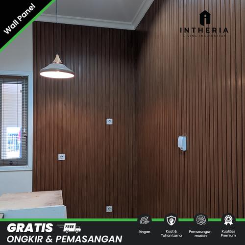 Jual Wall Panel BALIAN Tipe B Rectangle Double Low Bar - Brown Cherry ...