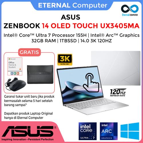 Jual Asus Zenbook 14 Oled Touch Ux3405ma Ultra 7 155H 32gb 1tb W11+OHS+O365 14.0 3K 120HZ - UNIT ...