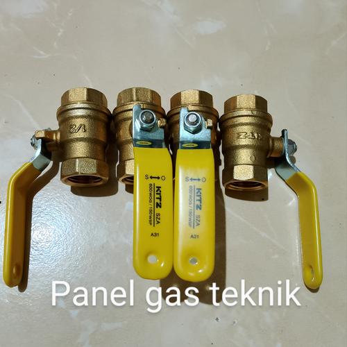 Jual Ball Valve kitz kuning 600wog 1/2" - Jakarta Barat - Panel Gas teknik | Tokopedia