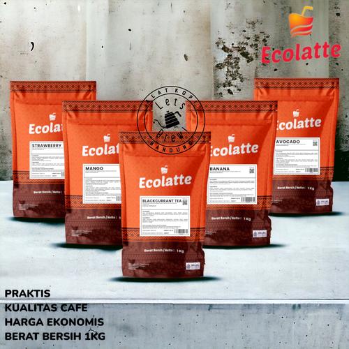 Jual Ecolatte powder Minuman aneka rasa 1kg / Powder Drink / bahan ...