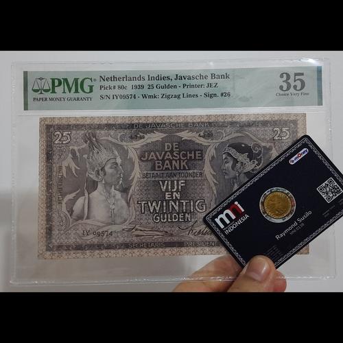 Jual PMG35 Wayang 25 Gulden 80c Ttd Smith Uang Kuno Indonesia Zaman Belanda - Kota Pekanbaru ...