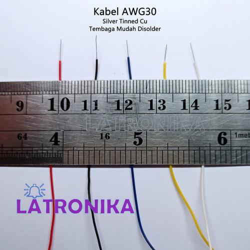 Jual Kabel AWG30 Silver Tinned Cu Per Meter 30AWG Cable AWG 30 AWG Per M - Putih - Jakarta Barat ...