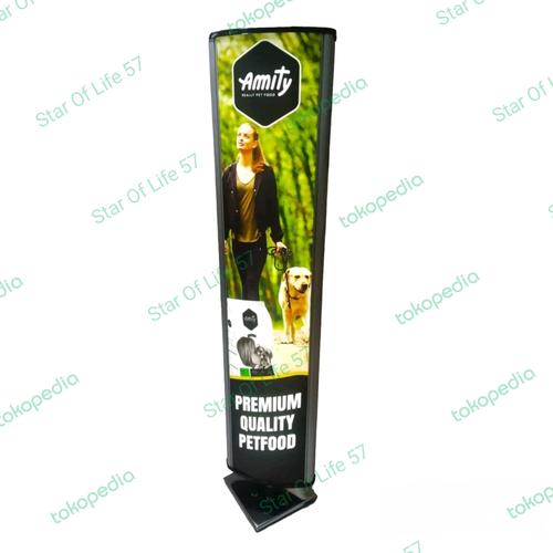 Jual Standing Rotary Light Neon Box Banner 35x120 - 35 X 120 - Jakarta ...