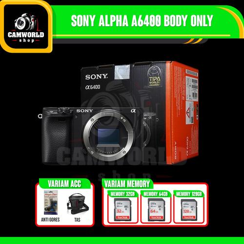 Jual Sony Alpha a6400 Sony a6400 Mirrorless Camera Body Only - PAKET B - Jakarta Pusat ...