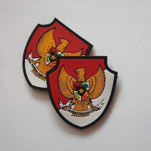 Jual patch rubber logo garuda tameng dasar merah putih tempelan ...