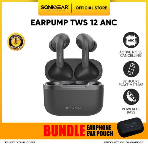 Promo Earphone Bluetooth TWS ANC TWS 12 | 32 Hour Play Time | Powerful ...