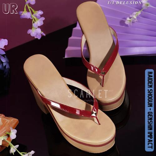 Jual SCARLETDEPT || Raiden Shogun PO Genshin Impact Cosplay Geta ...