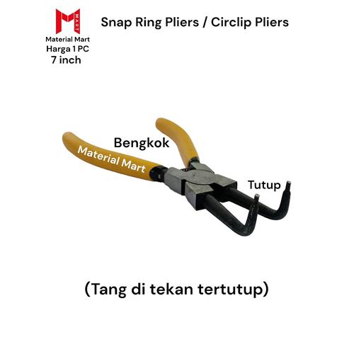 Jual Tang Snap Ring Lurus Buka 7 Inch | Circlip Pliers Bengkok Tutup 7 ...