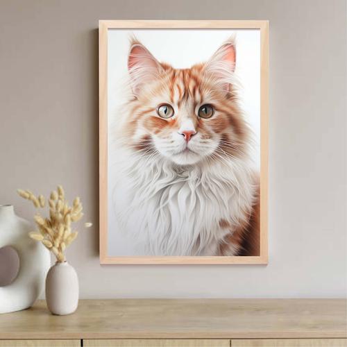 Jual Poster Lukisan Print Gambar Kucing Hewan Dekorasi Rumah Vila ...