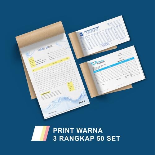 Jual Cetak Nota Bon / Invoice / Faktur / Surat Jalan 3 Rangkap 50 Set ...