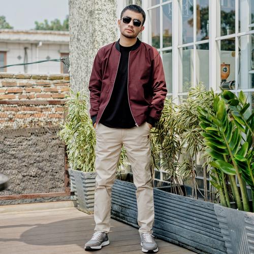 Promo BAPIN Jaket Bomber Deluxe - Jaket Bomber Maroon - XL - Kota ...