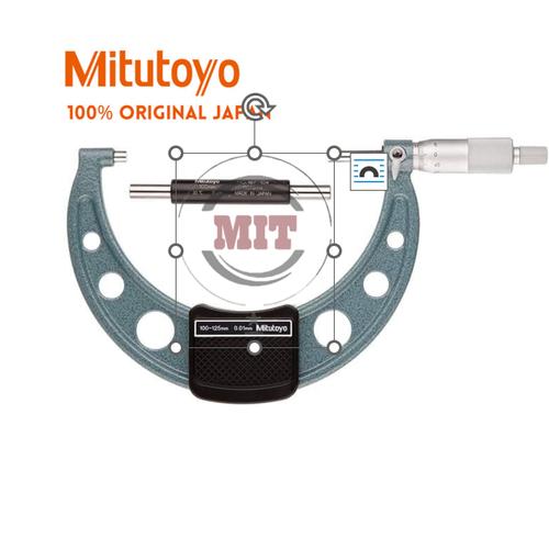 Jual Alat Ukur Diameter Mitutoyo Outside Micrometer 100-125 MM #103-141 ...